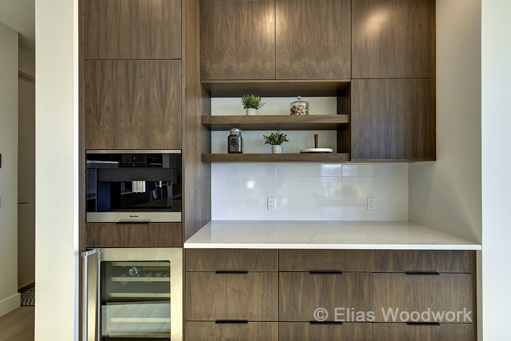 Contemporary Walnut Mulit-Room Cabinetry