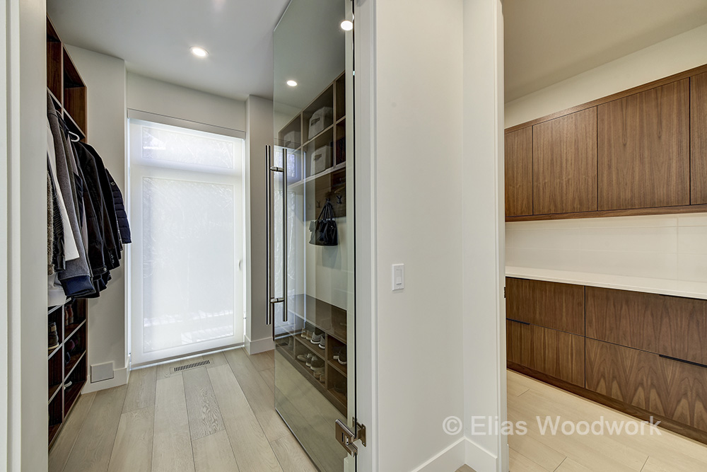 Contemporary Walnut Mulit-Room Cabinetry