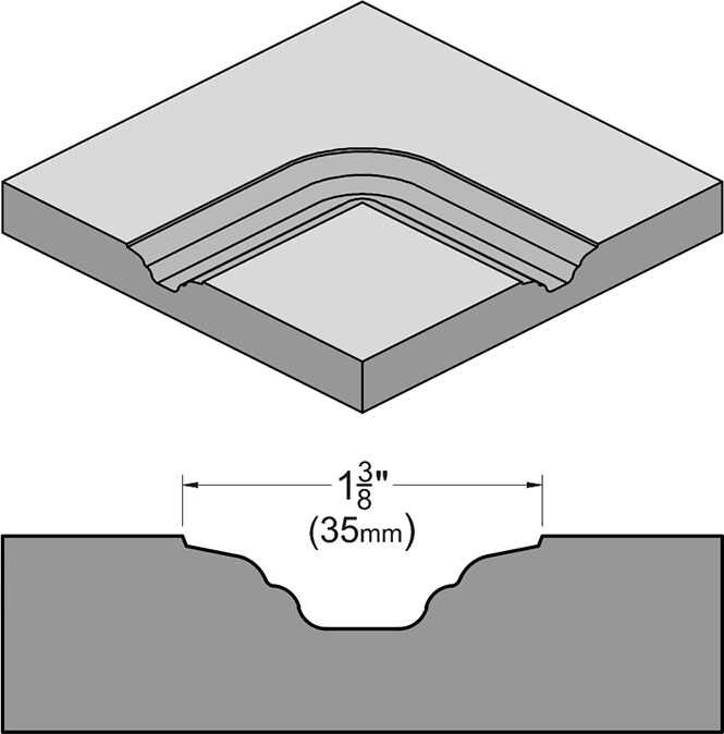 Routered Groove Profiles